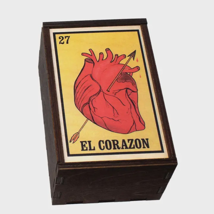 Loteria Corazon Heart Full Color Tarot Card/Stash Box – Penny Lane Gifts